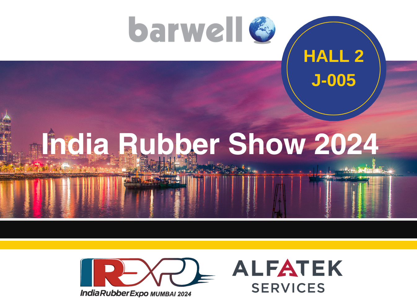 Barwell | Barwell will be at the India Rubber Expo with Alfatek ...
